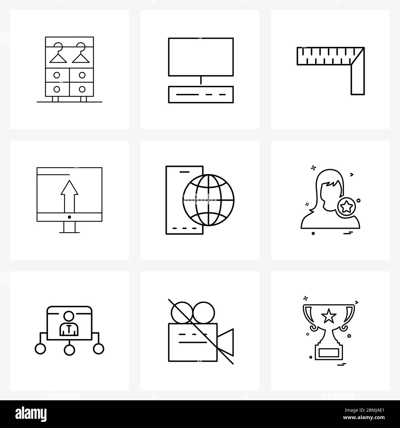 9 Universal Icons Pixel Perfect Symbols of test, experiment, corner ...
