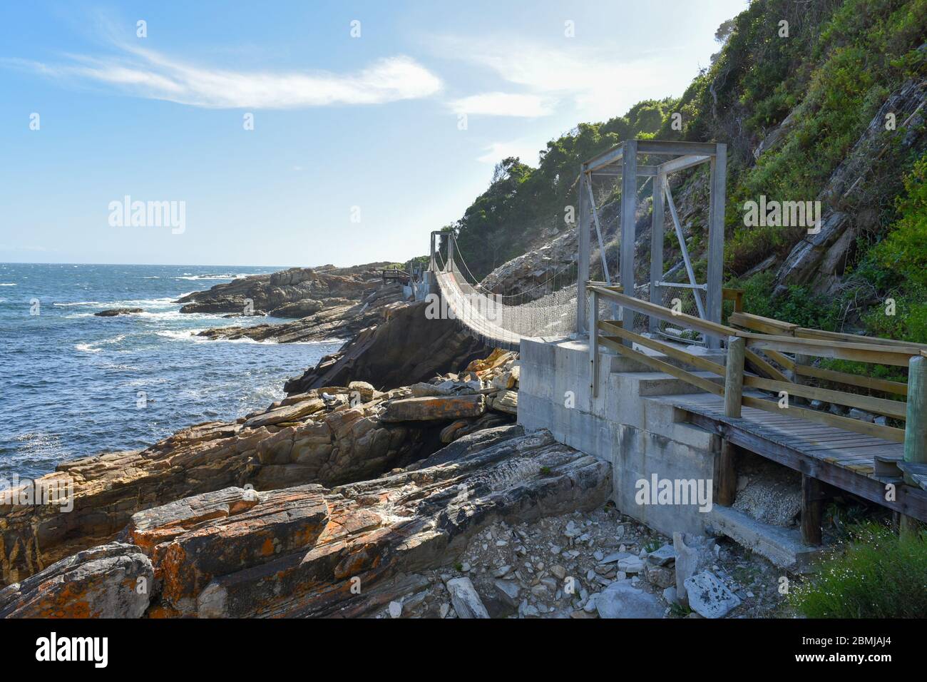 Storms River Suspension Bridge at the Tsitsikamma (Garden Route ...