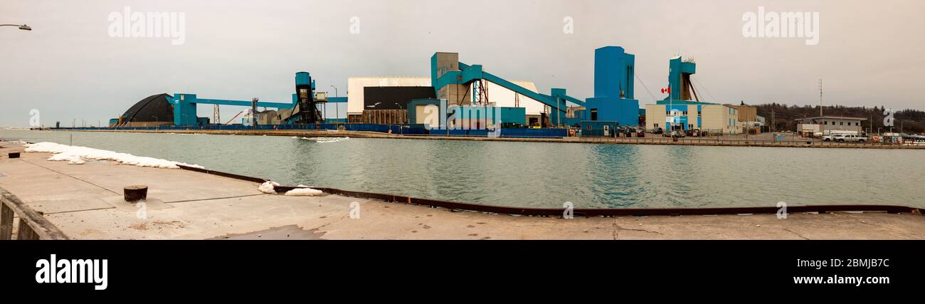 Goderich Harbour and Maitland Valley Marina Stock Photo - Alamy