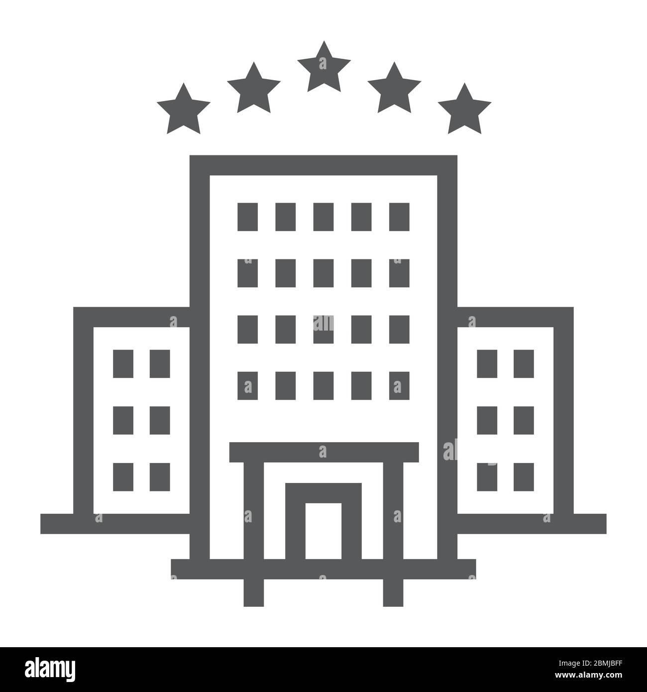 Black tower hotel Cut Out Stock Images & Pictures - Alamy