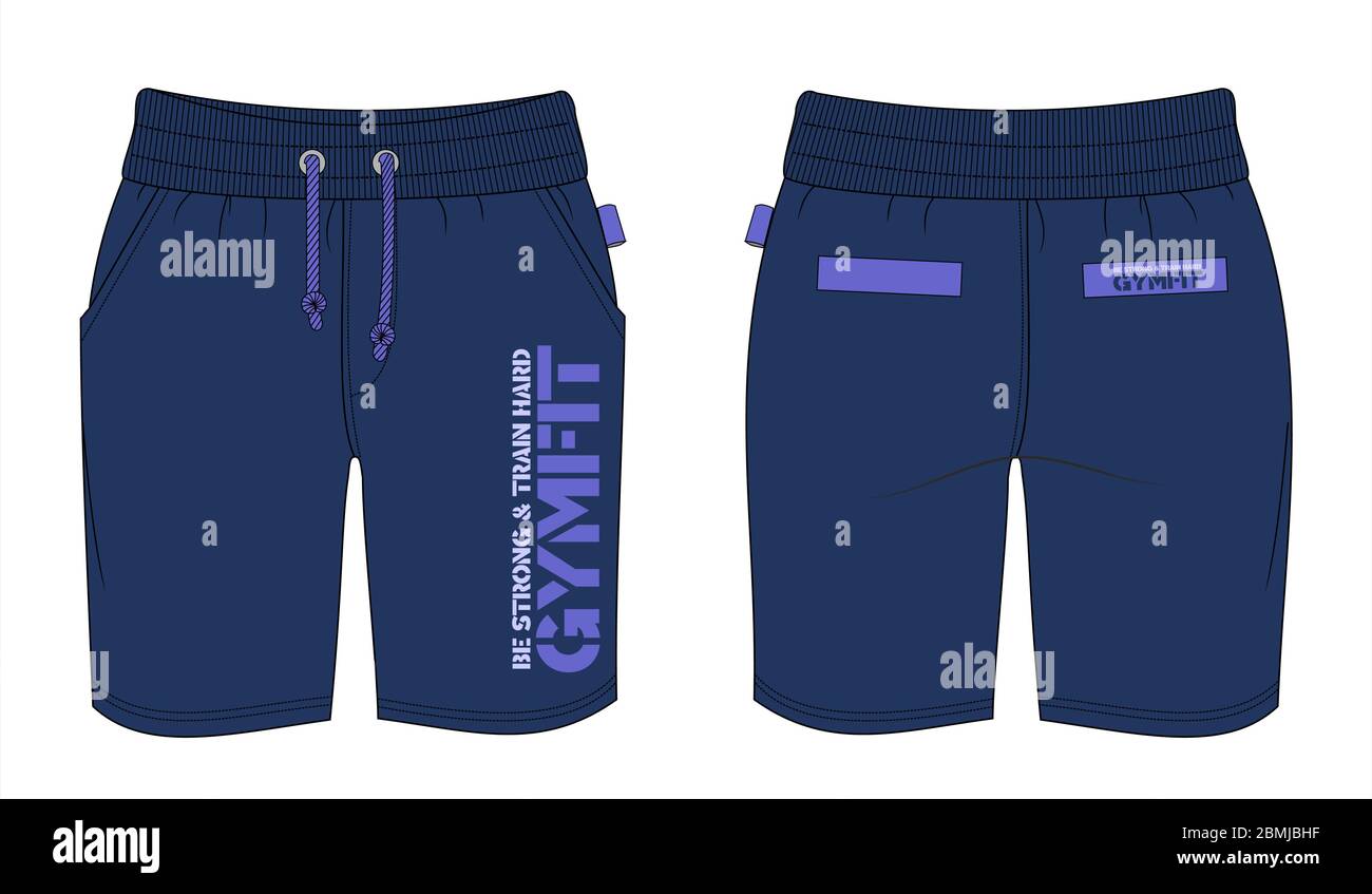 man shorts work out gym fitness template Stock Vector Image & Art - Alamy