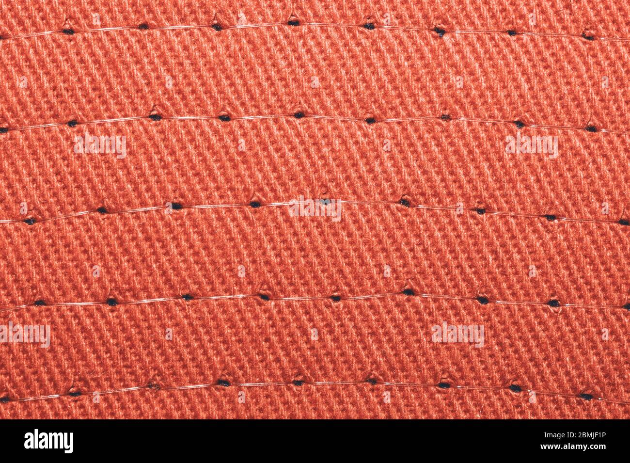 Fabric texture with transparent thread stitches. textile background ...