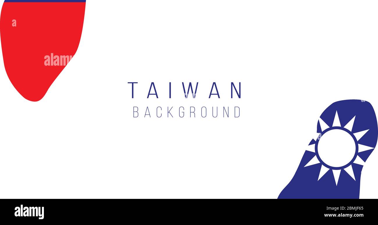Taiwan flag map background. The flag of the country in the form of ...