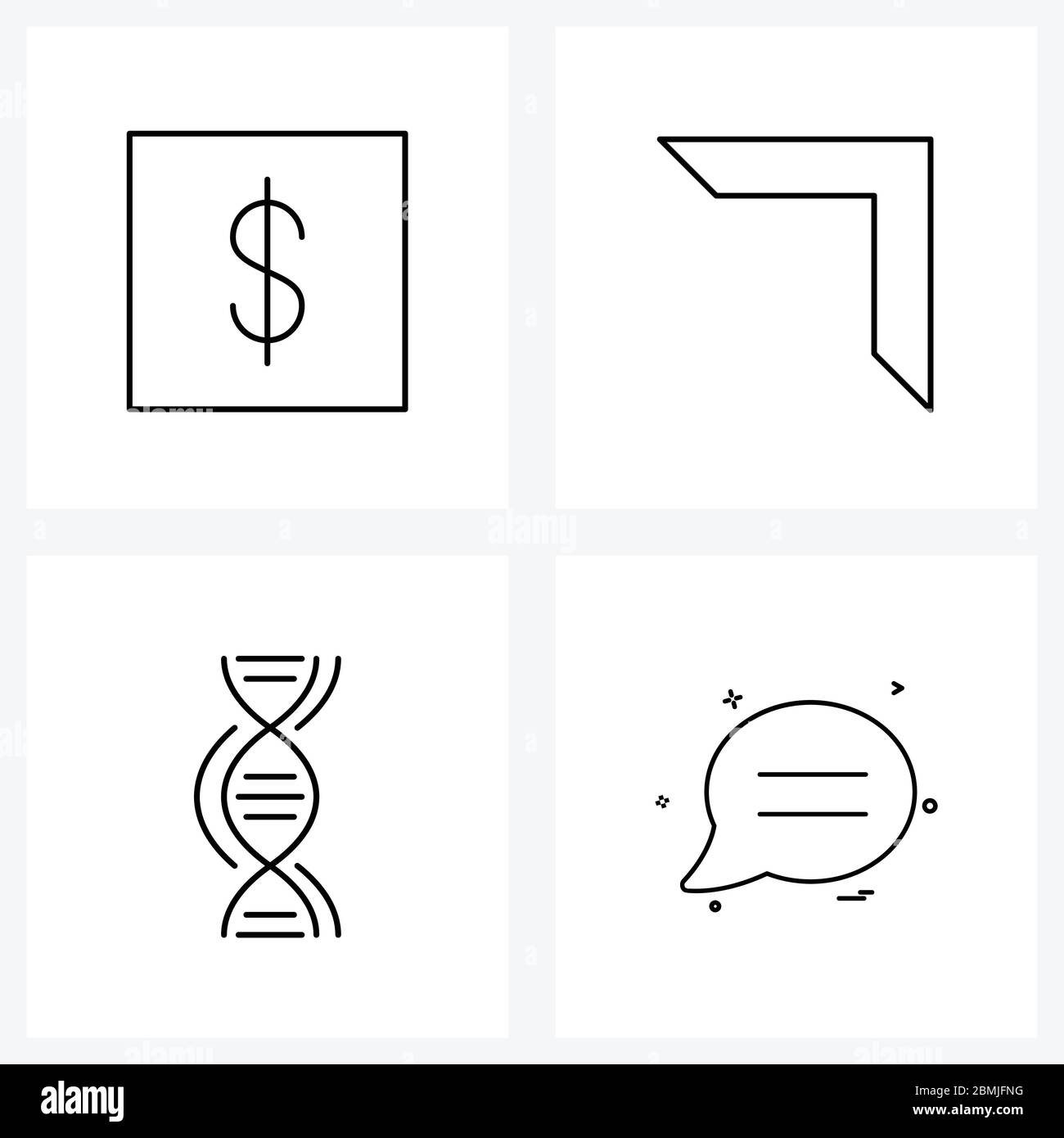 4 Universal Icons Pixel Perfect Symbols of box, science, move, right up ...