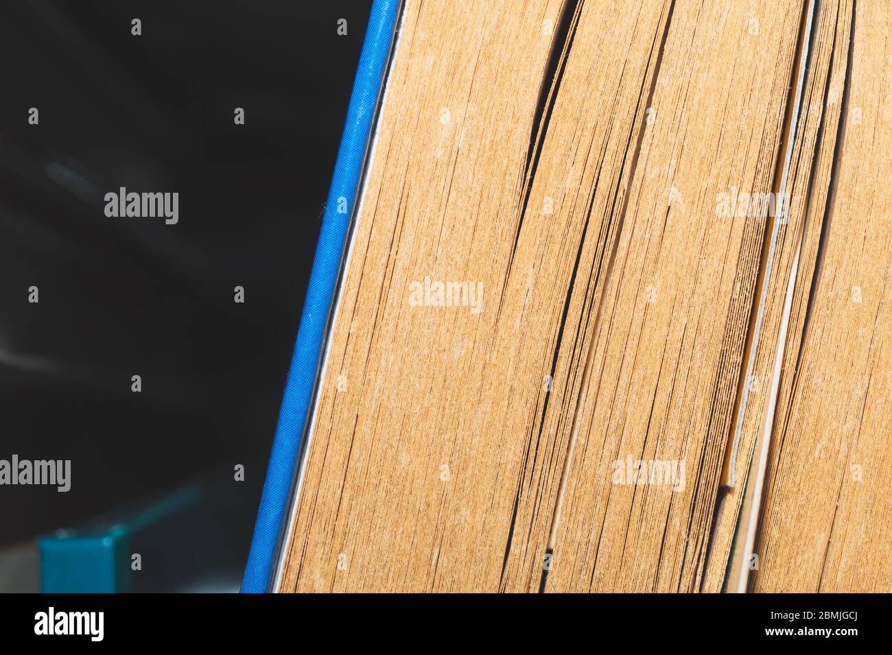 Old book edge macro. book pages close up Stock Photo - Alamy