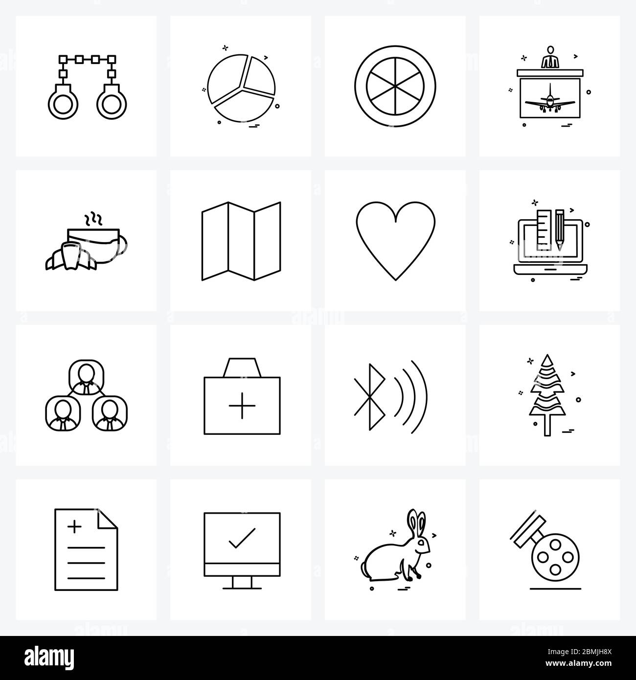 16 Universal Icons Pixel Perfect Symbols of cake, travel, lemon, trip ...
