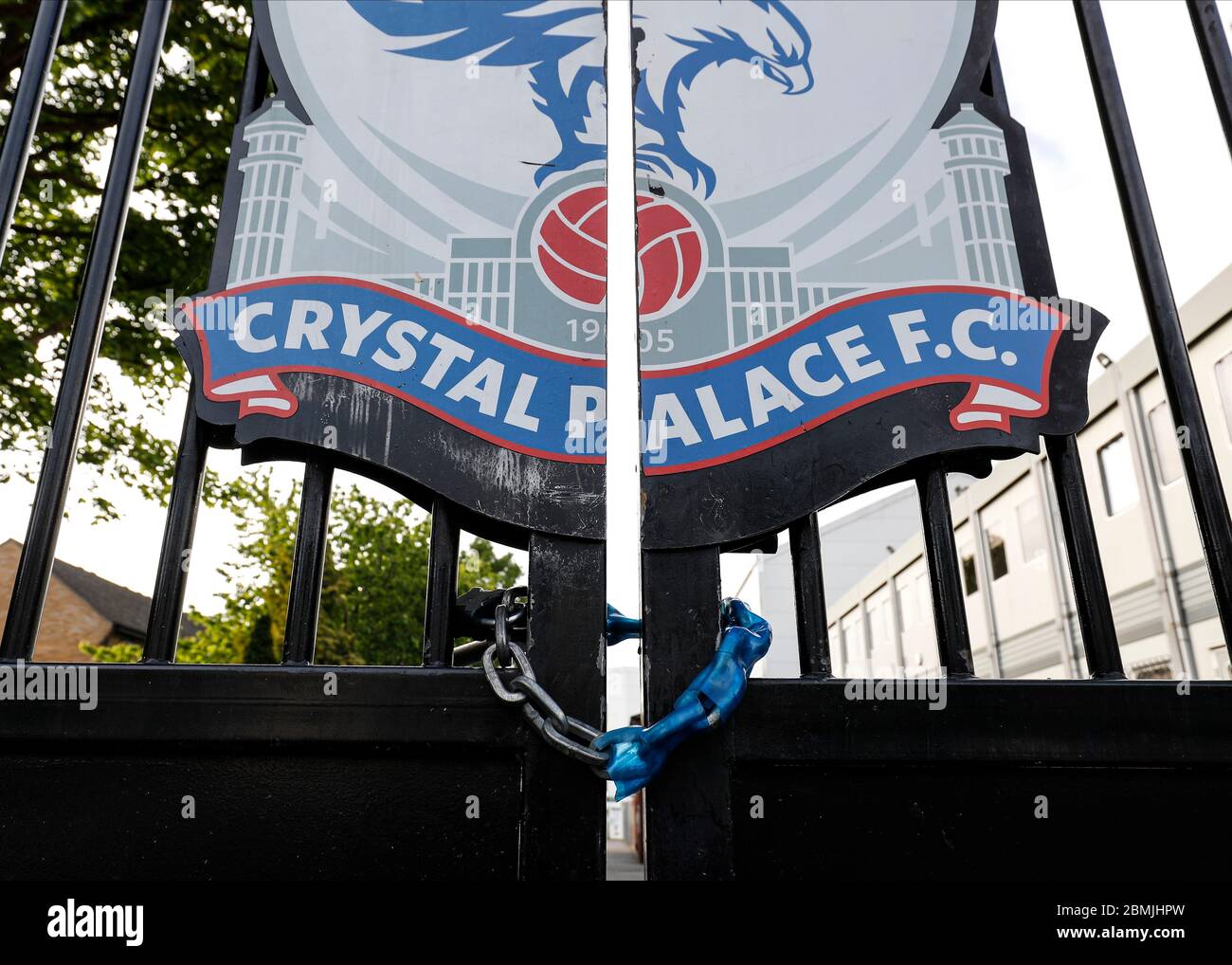 Selhurst Park, London, UK. 9th May, 2020. Stadium deserted during the ...