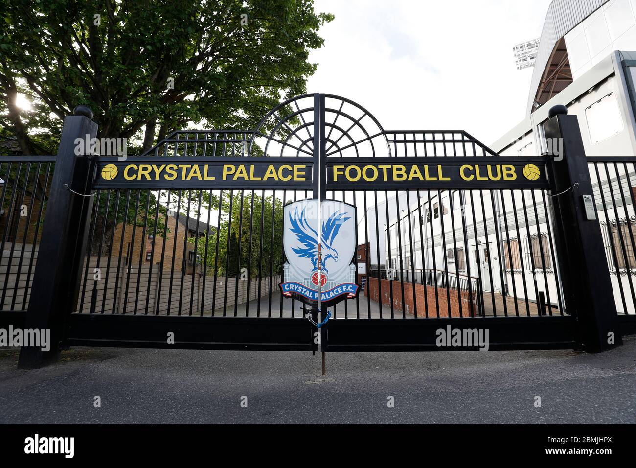 Selhurst Park, London, UK. 9th May, 2020. Stadium deserted during the ...
