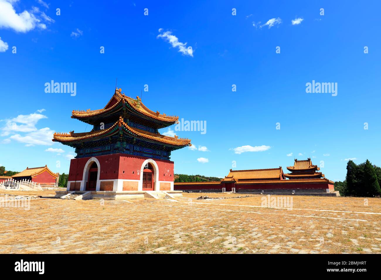 Ancient Chinese architecture under the blue sky Stock Photo - Alamy