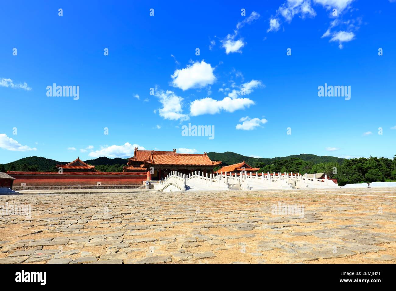 Ancient Chinese architecture under the blue sky Stock Photo - Alamy