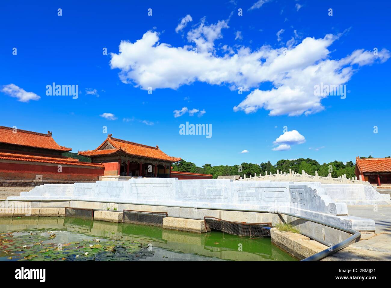 Ancient Chinese architecture under the blue sky Stock Photo - Alamy