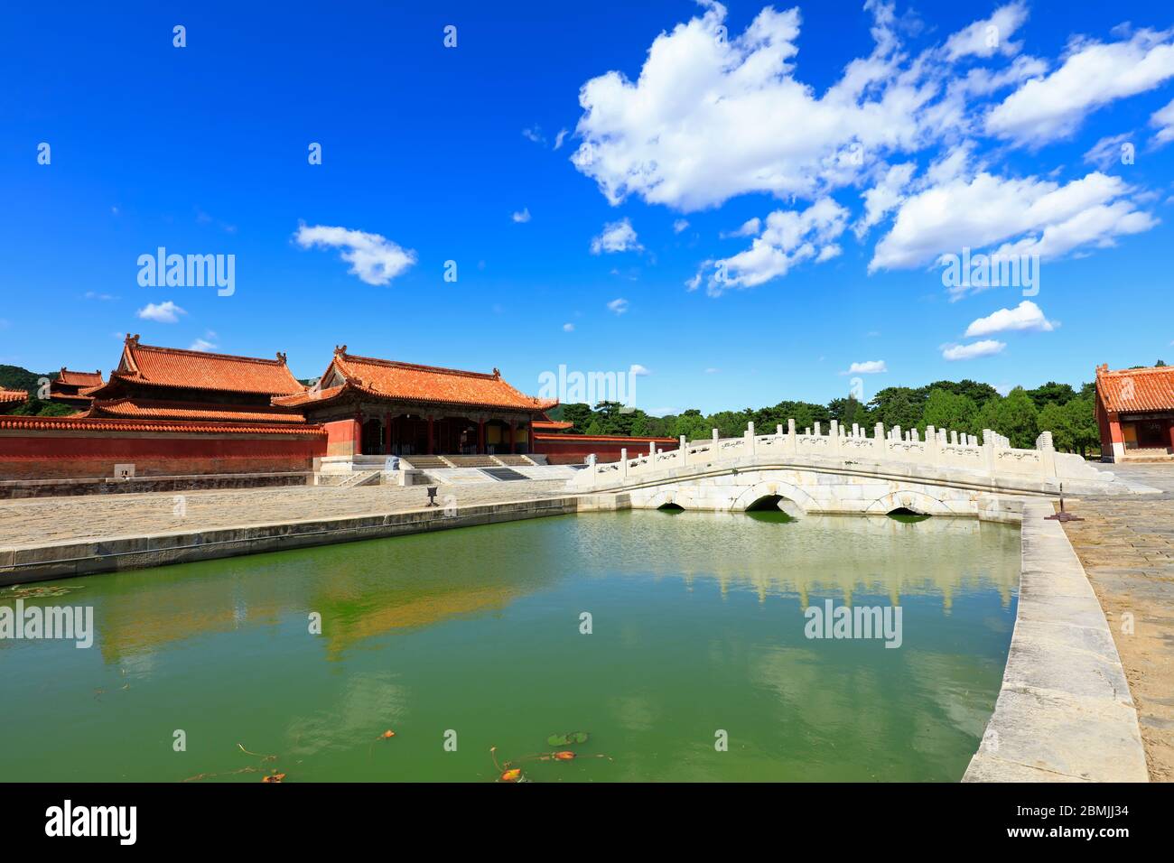Ancient Chinese architecture under the blue sky Stock Photo - Alamy