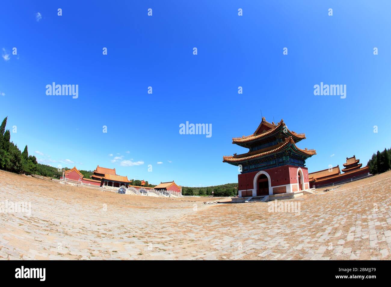 Ancient Chinese architecture under the blue sky Stock Photo - Alamy