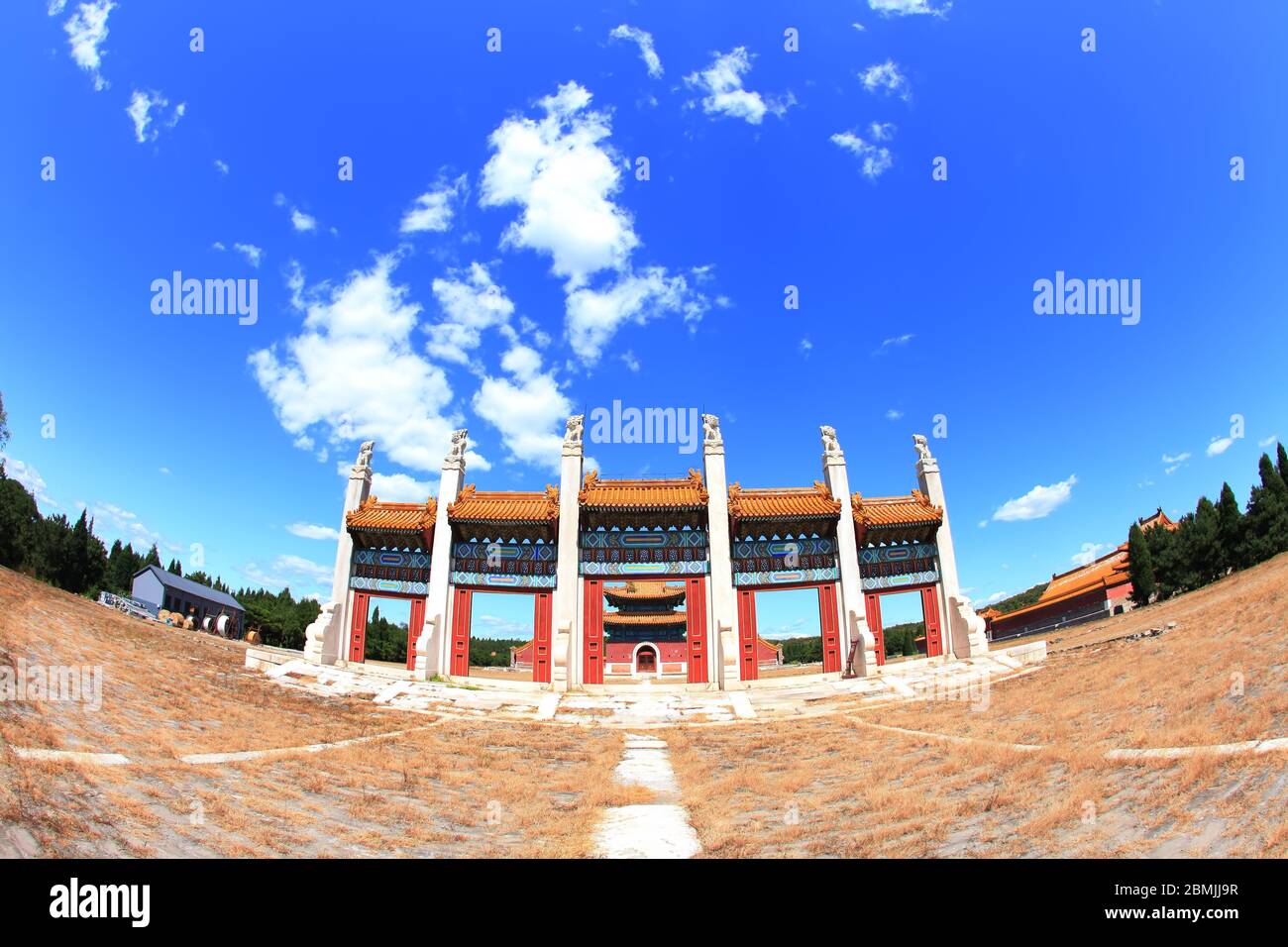 Ancient Chinese architecture under the blue sky Stock Photo - Alamy