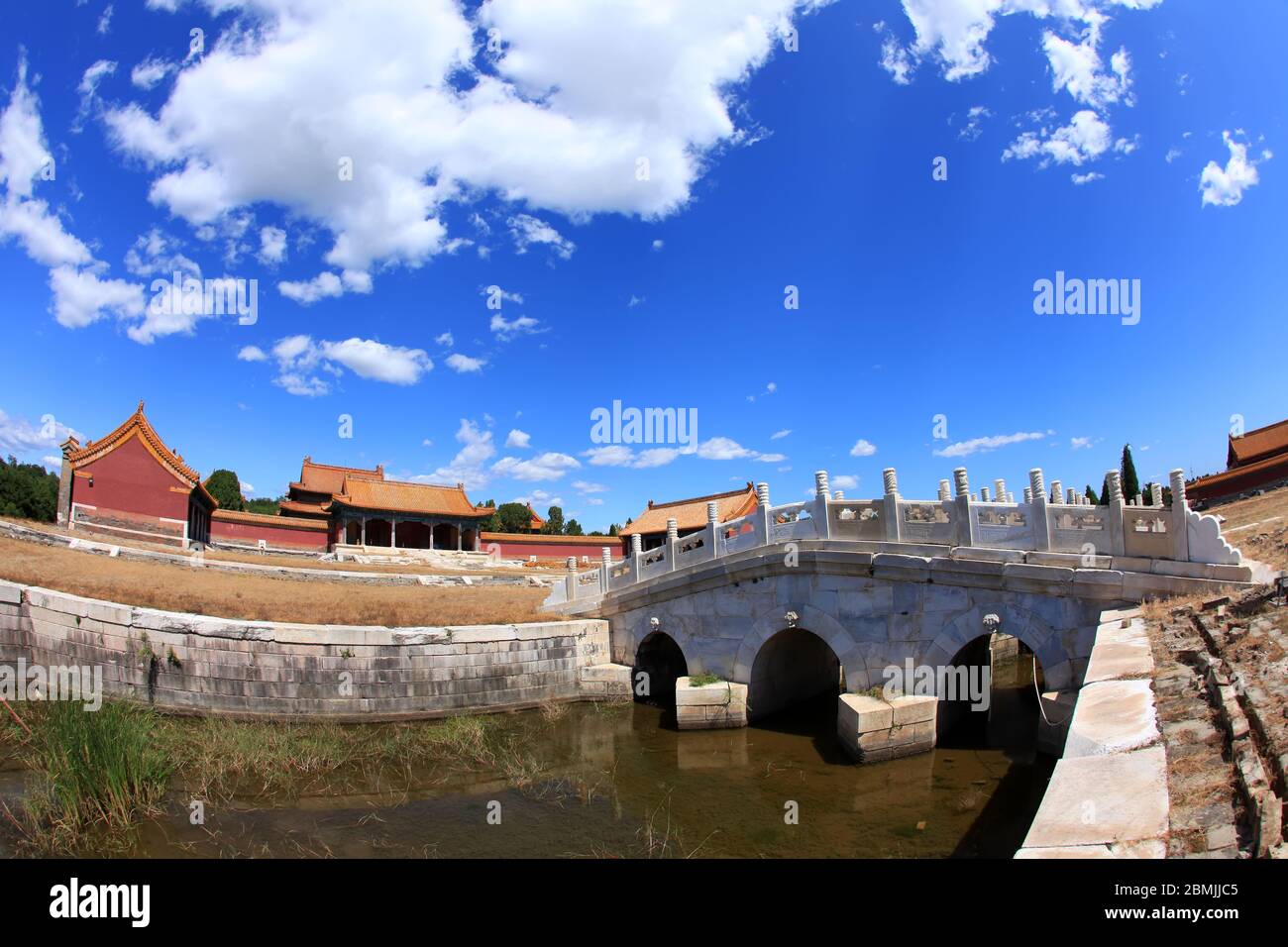 Ancient Chinese architecture under the blue sky Stock Photo - Alamy
