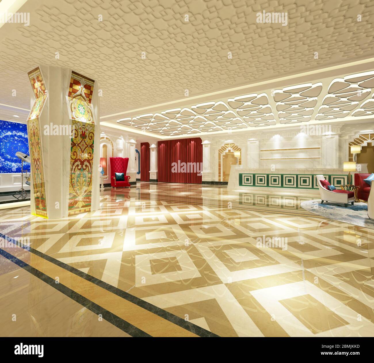 empty lobby interior Stock Photo - Alamy