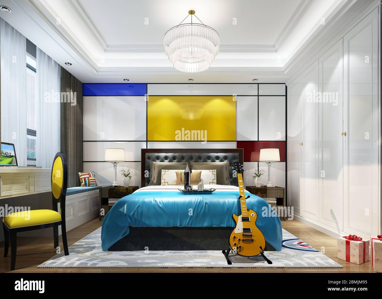 rendering children's room Stock Photo - Alamy