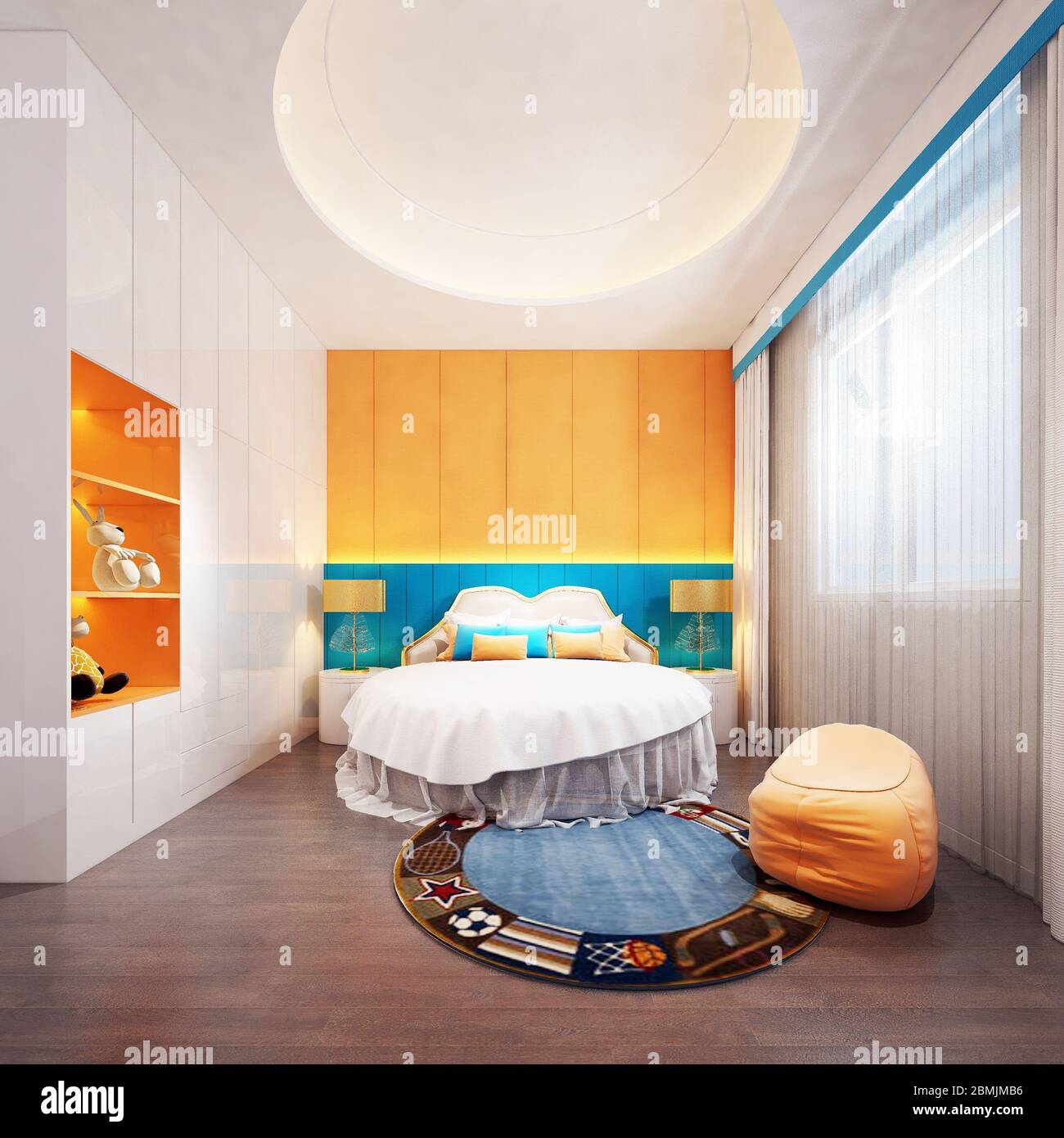 rendering children's room Stock Photo - Alamy
