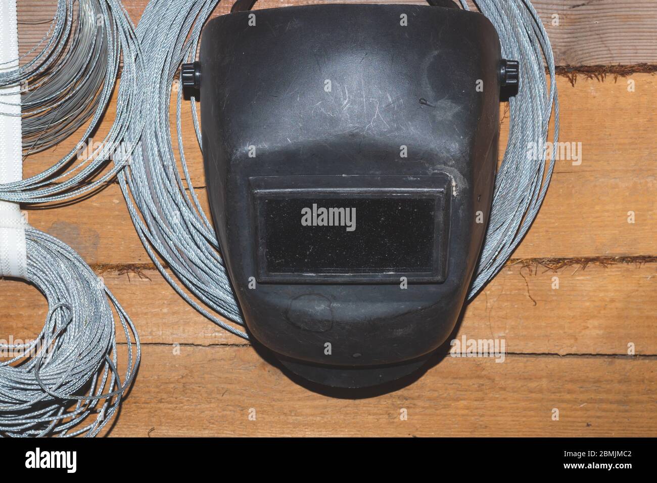 Black construction worker and mask hi-res stock photography and images ...