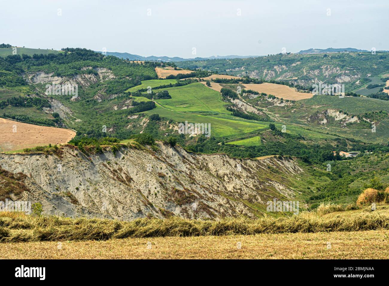 Summer landscape near Meldola, Forli Cesena, Emilia Romagna, Italy ...