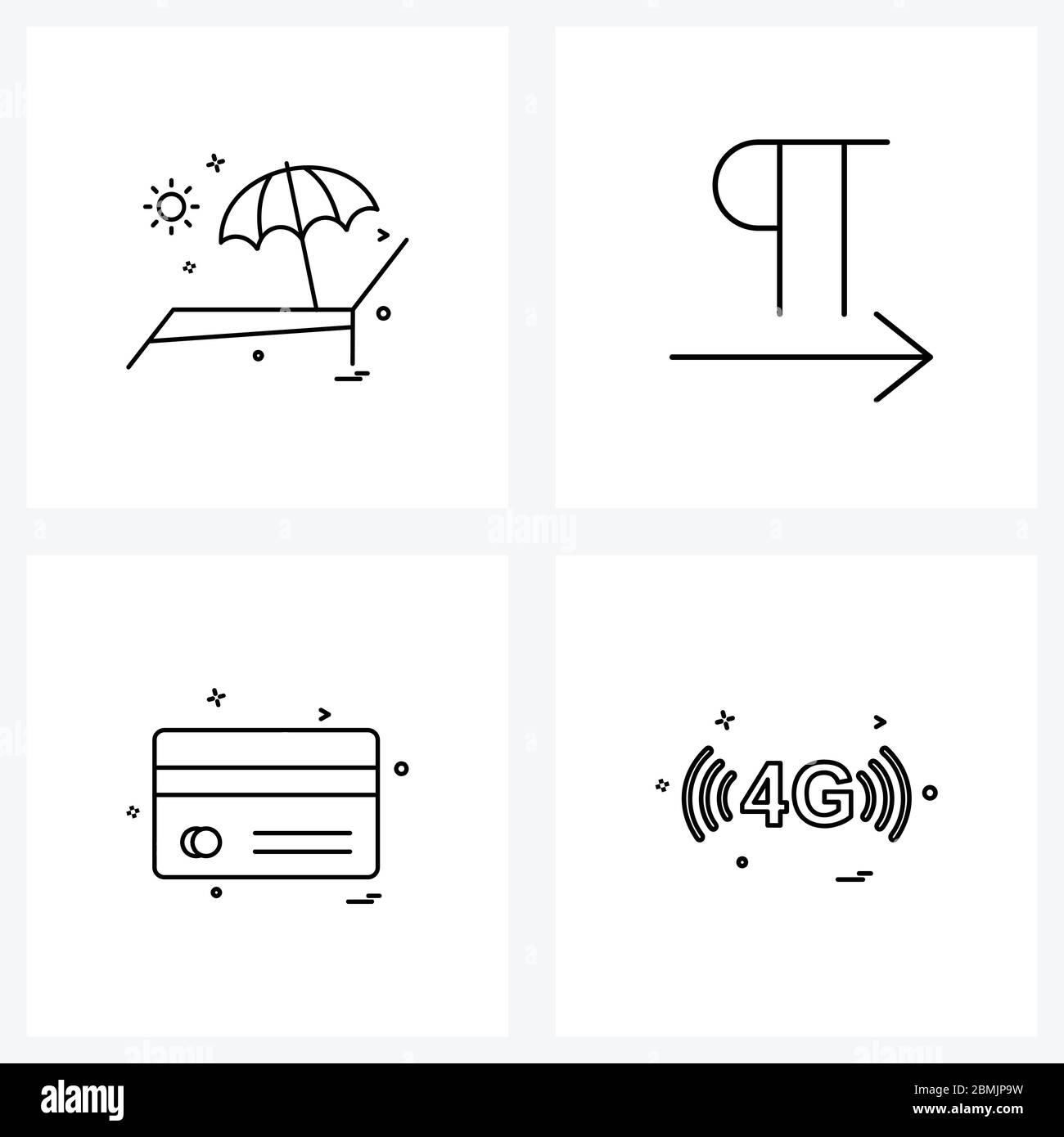 Beach signals Stock Vector Images - Alamy