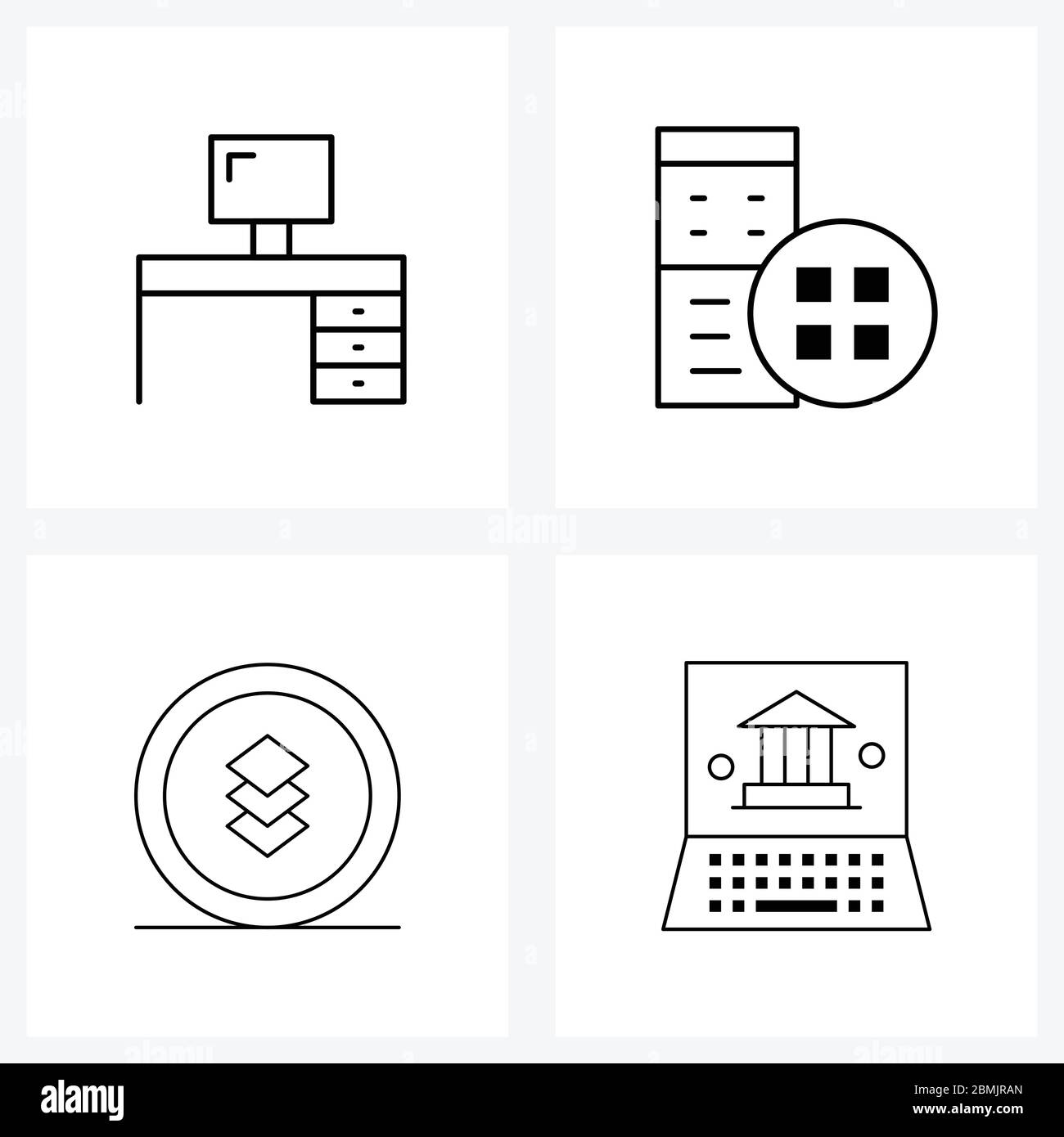 Bureau table Stock Vector Images - Alamy