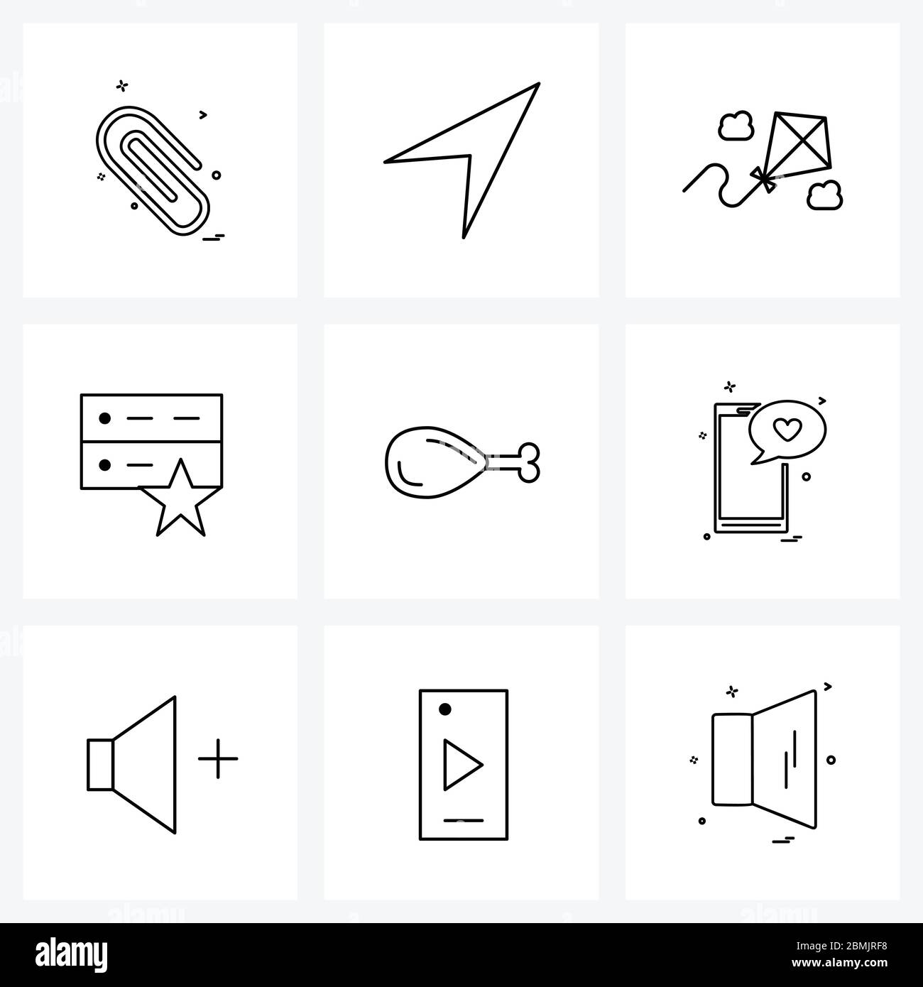 9 Universal Line Icon Pixel Perfect Symbols of hot, star, entertainment ...