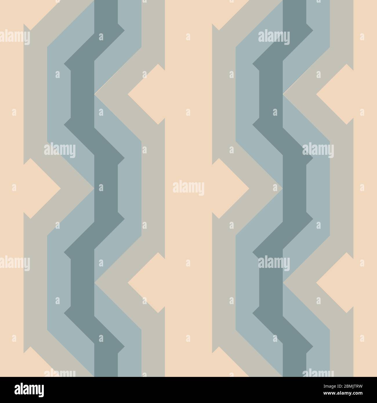 Simple abstract geometric design. Rounded repeated pattern for textile ...