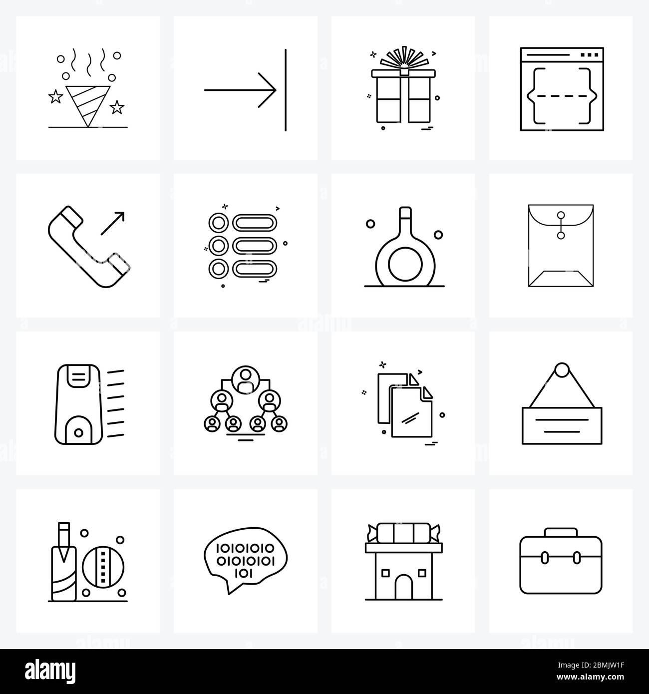 16 Universal Icons Pixel Perfect Symbols of webpage, coding, right ...