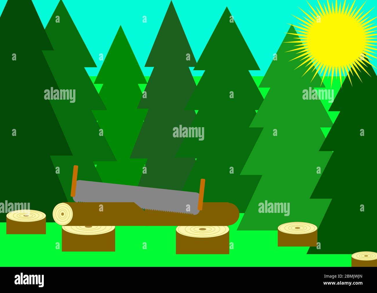 Wood texture sawn tree Stock Vector Images - Alamy