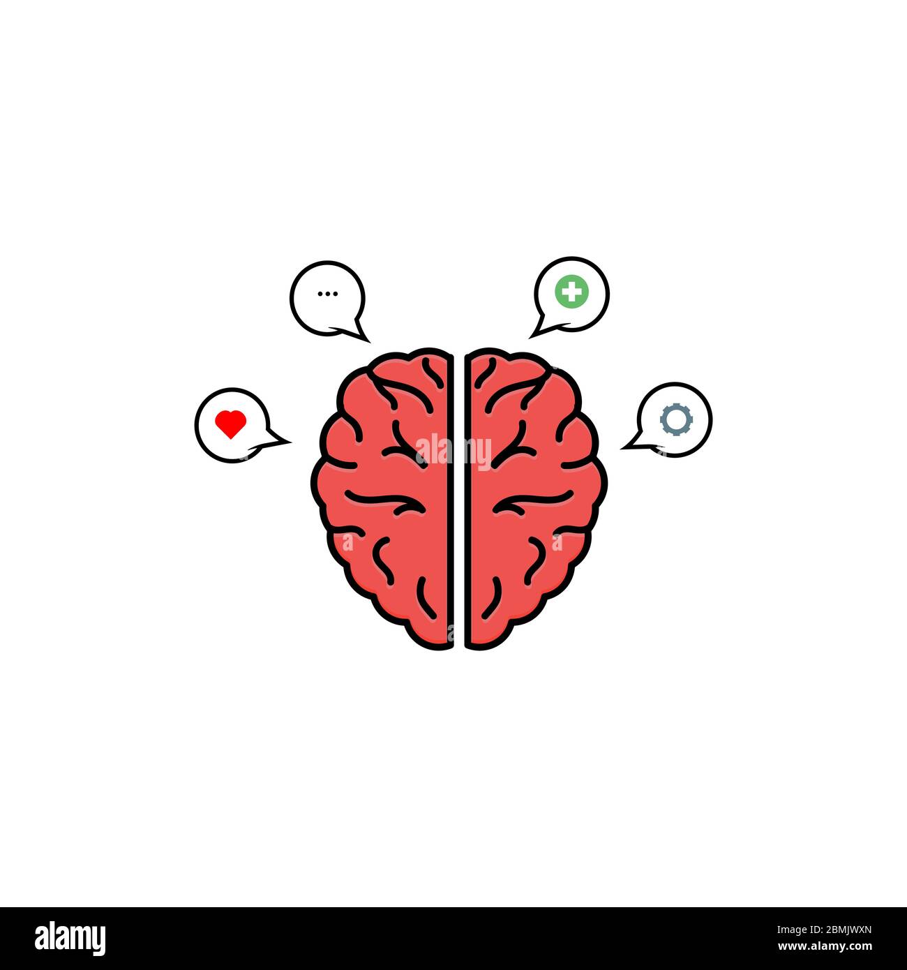 Mental health vector graphic design illustration Stock Vector Image ...