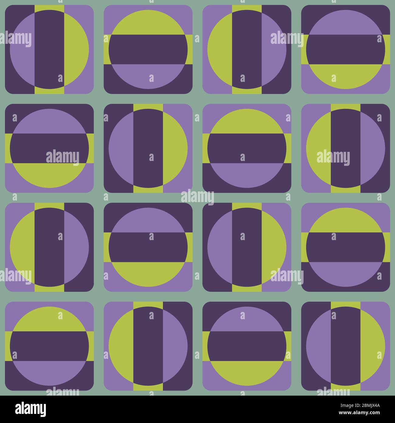 Simple abstract geometric design. Rounded repeated pattern for textile ...