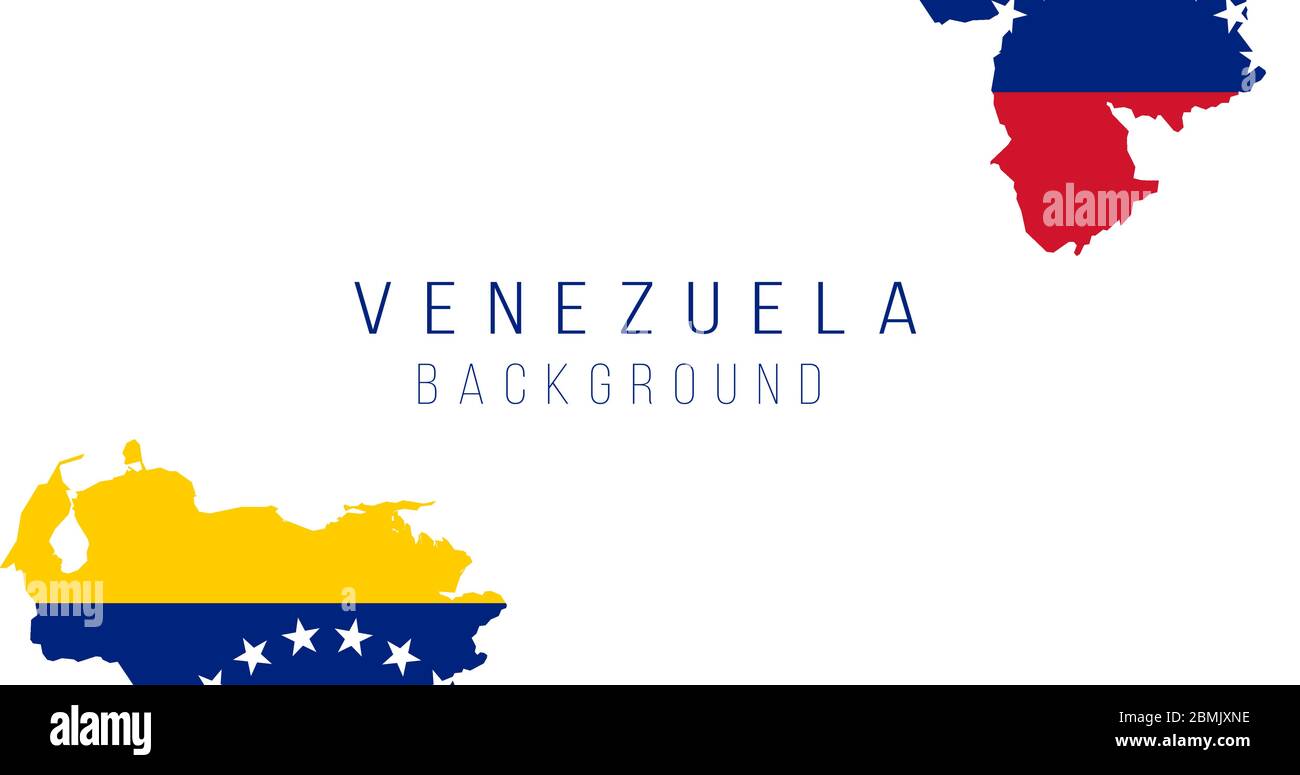 Venezuela flag map background. The flag of the country in the form of ...