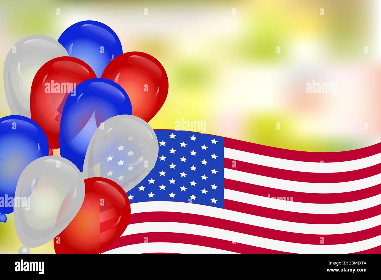 USA Independence, Veterans, Memorial or Presidents Day greeting card ...