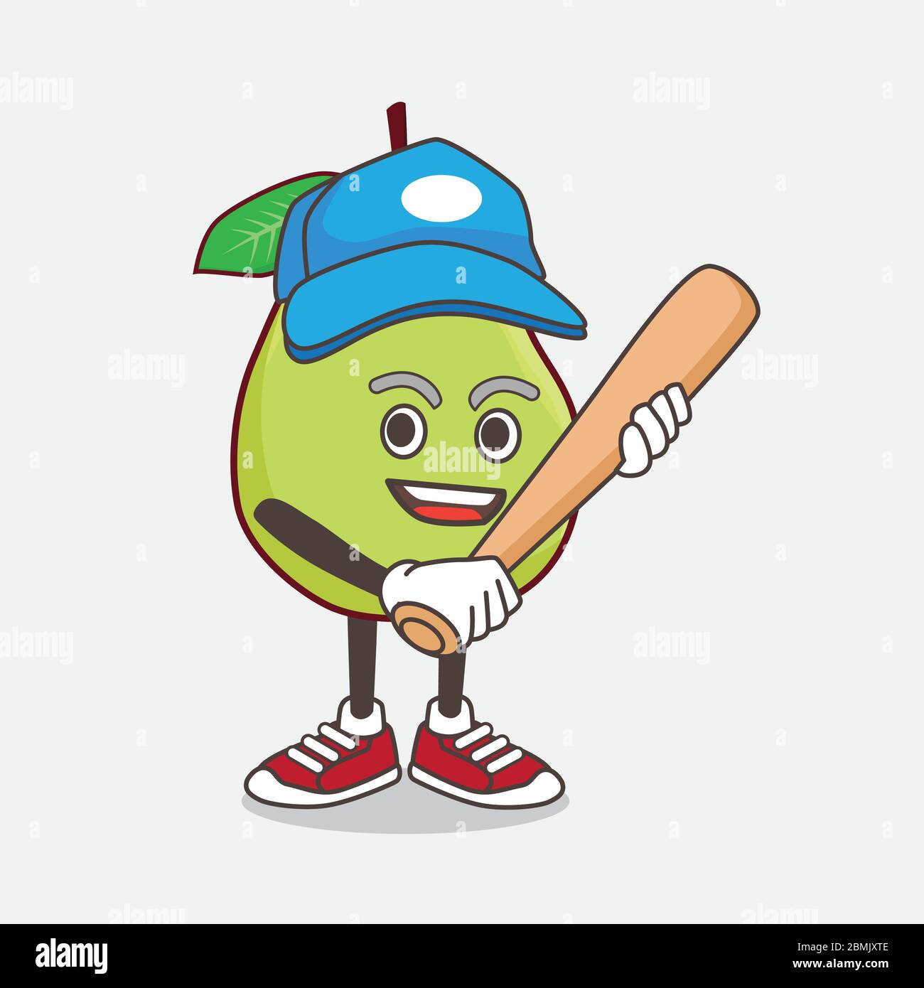 An illustration of Guava Fruit cartoon mascot character playing ...