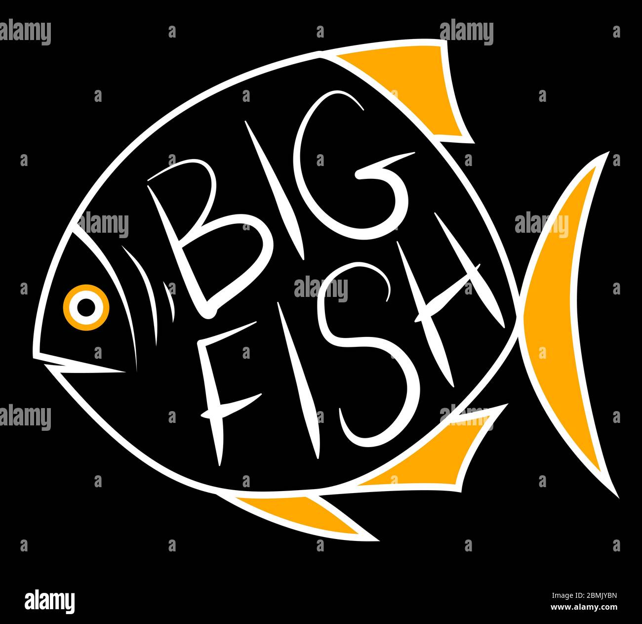 Big fish background for text Stock Vector Image & Art - Alamy