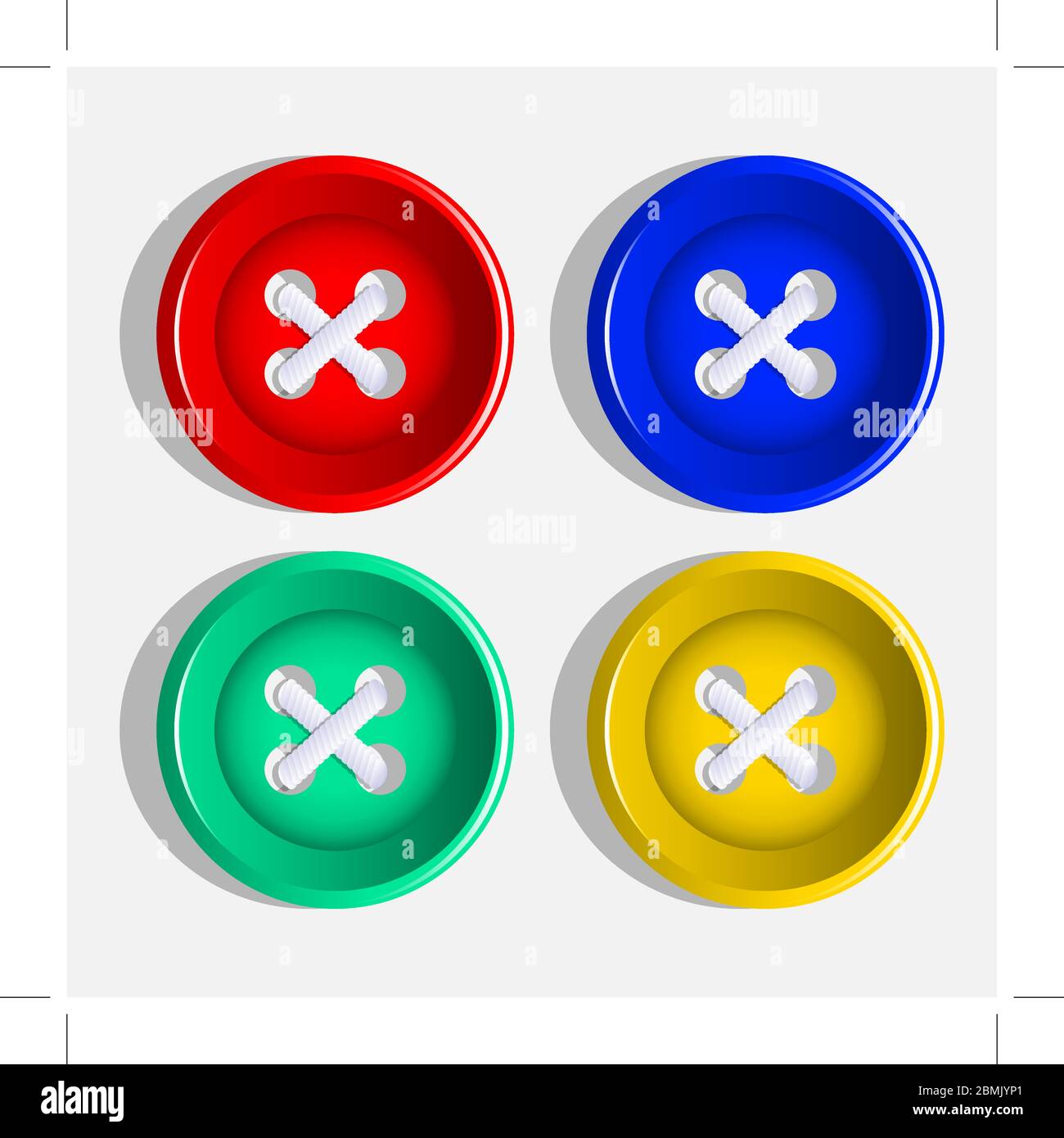 Buttons. Set of multicolored buttons. Vector Stock Vector Image & Art ...