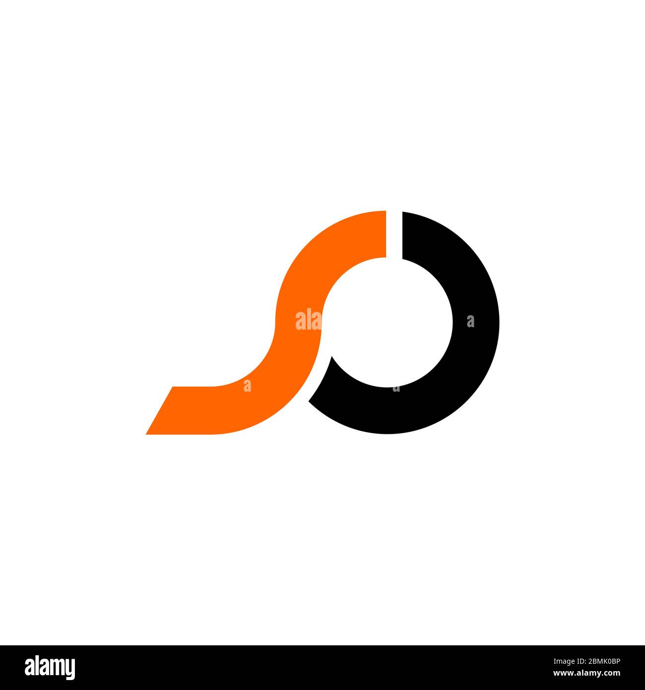 Initial letter SO graphic logo template,design element concept ...