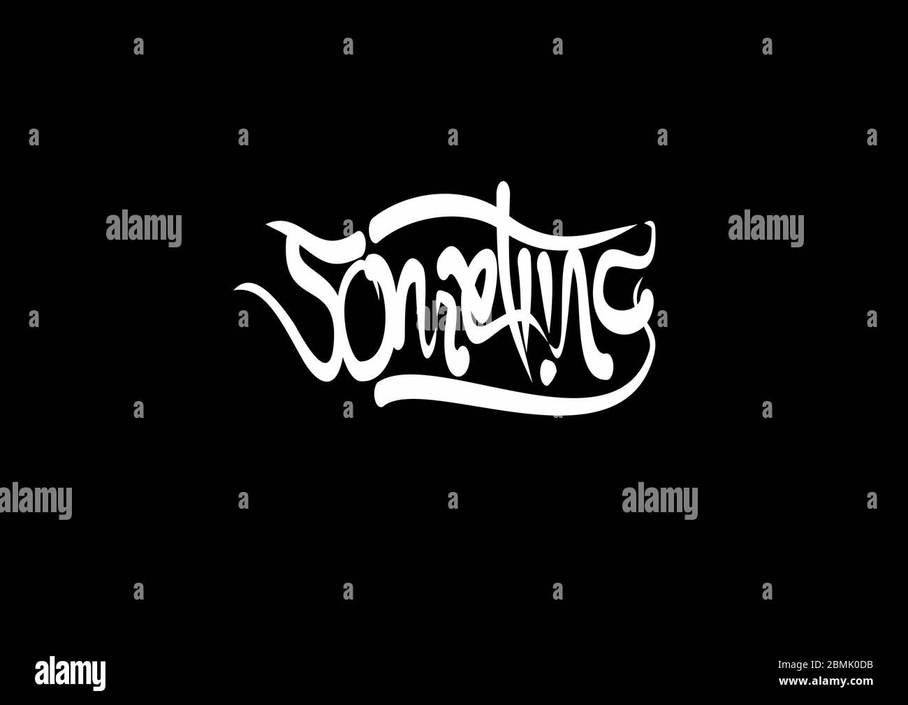 Something lettering text. Modern calligraphy style vector illustration ...