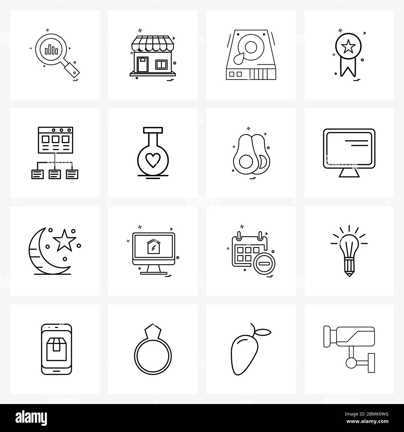 16 Universal Icons Pixel Perfect Symbols of network, website, drive ...
