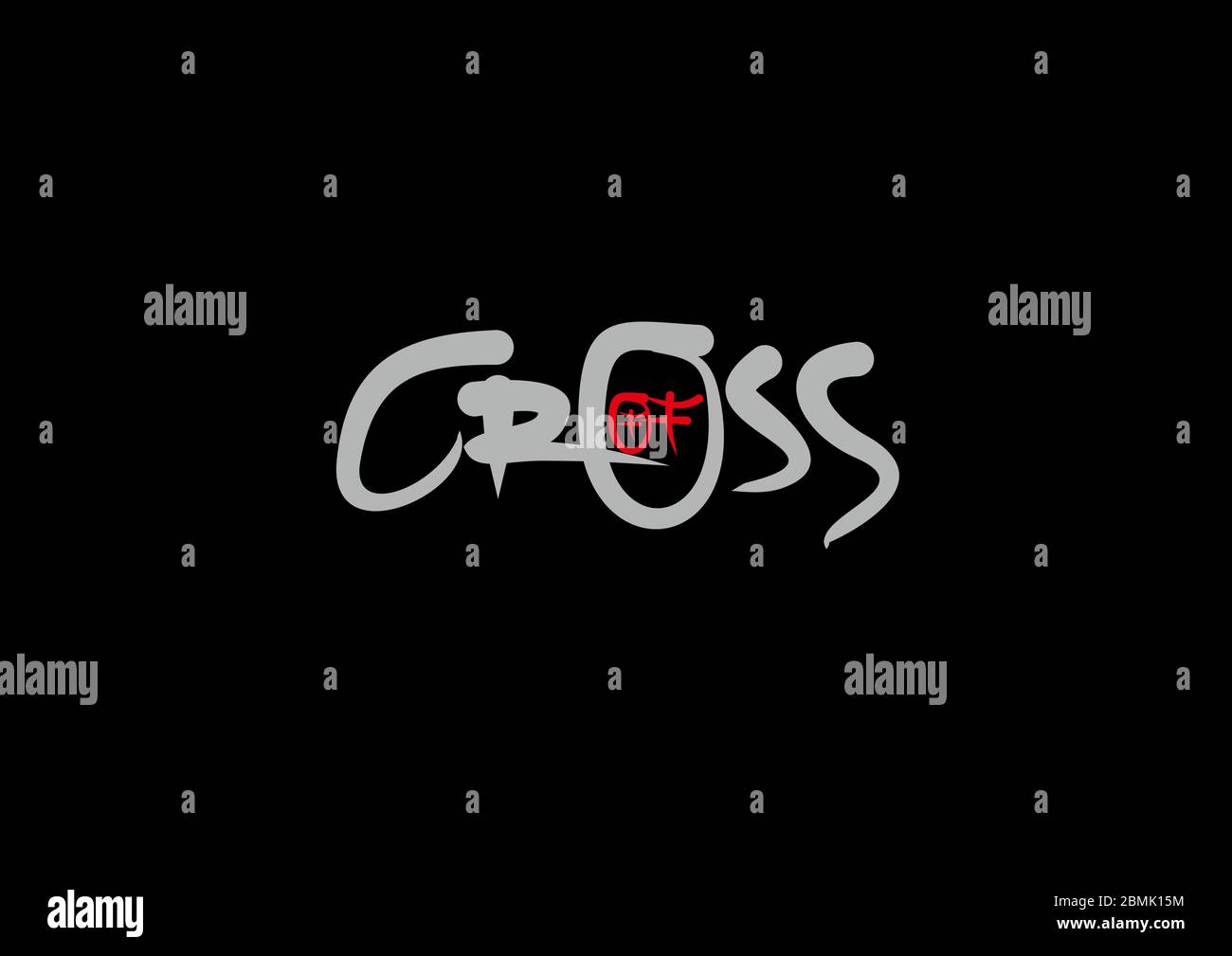 Cross Off lettering text. Modern calligraphy style vector illustration ...