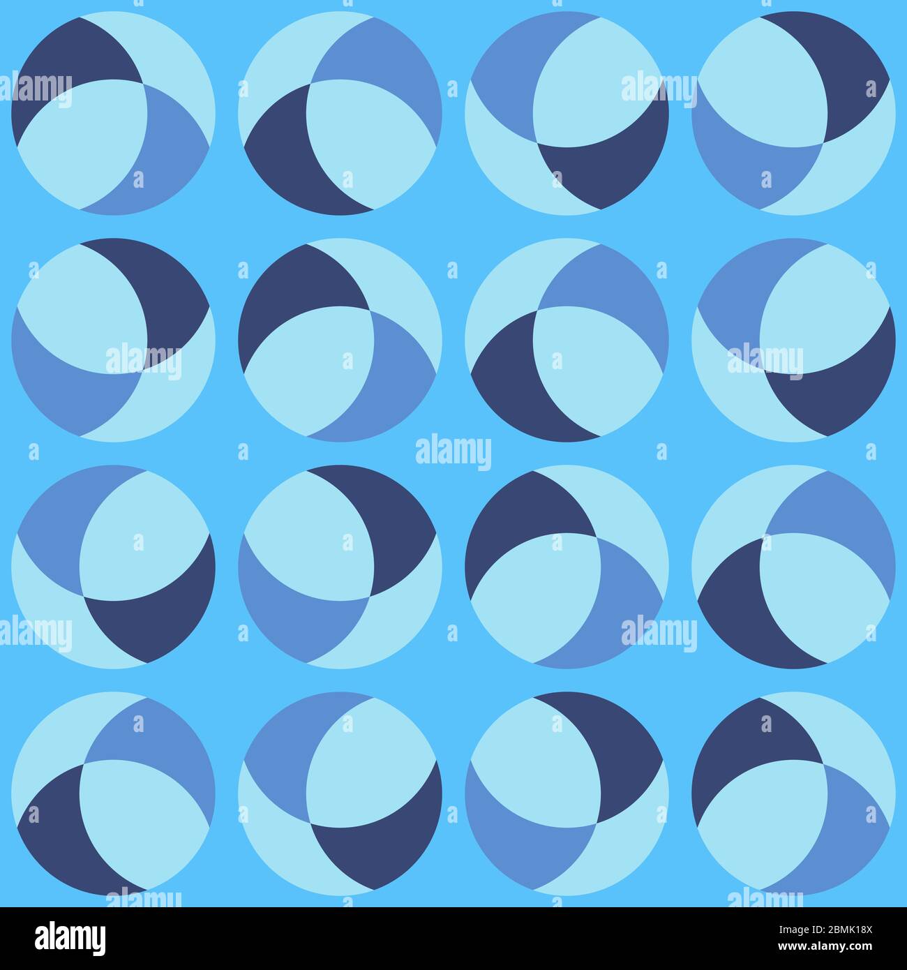 Simple abstract geometric design. Rounded repeated pattern for textile ...
