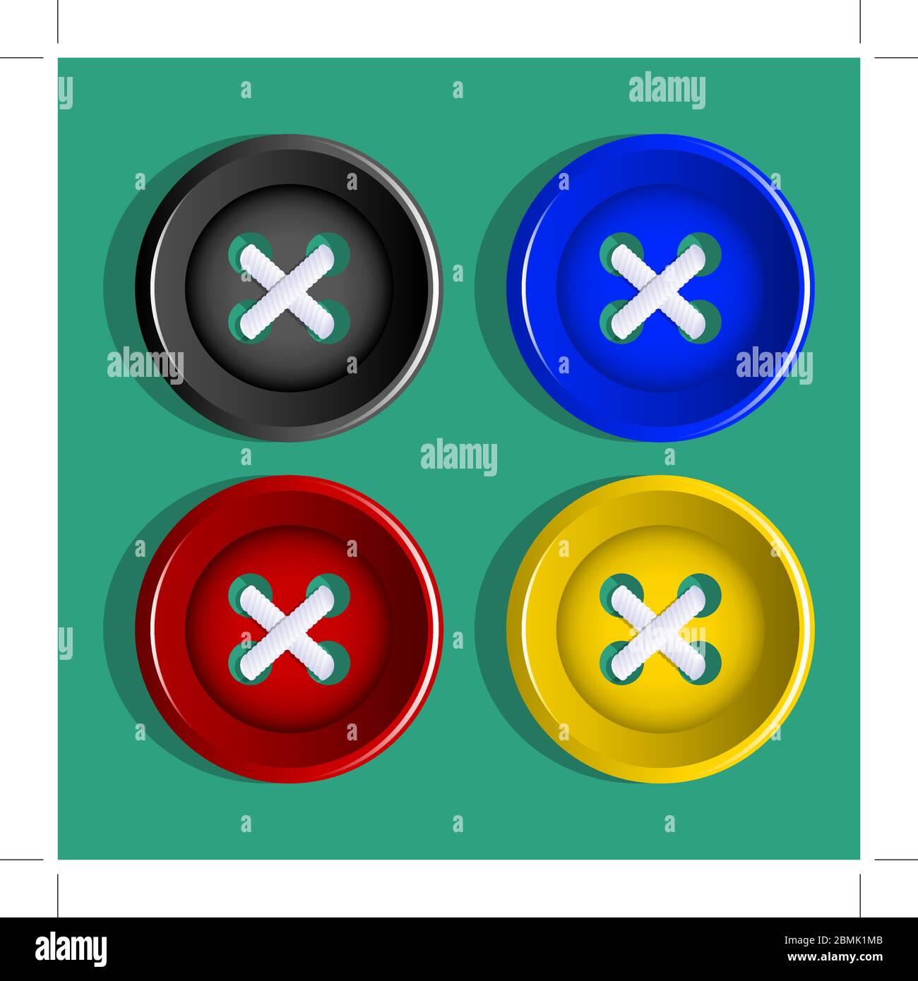 Buttons. Set of multicolored buttons. Vector Stock Vector Image & Art ...
