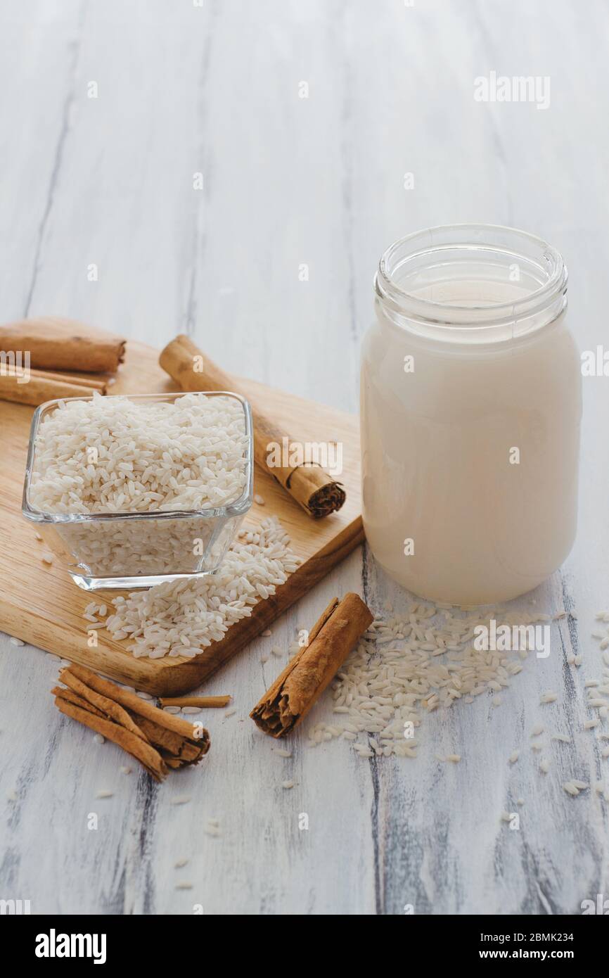Horchata is a drink, made with rice and cinnamon from Mexico, mexican ...