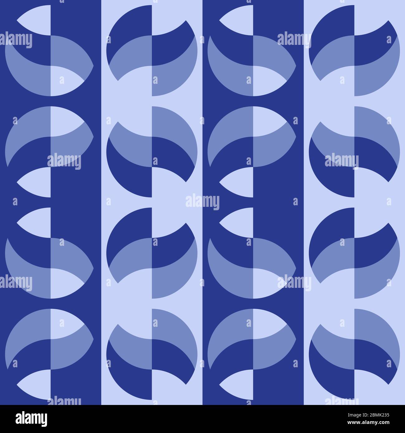 Simple abstract geometric design. Rounded repeated pattern for textile ...