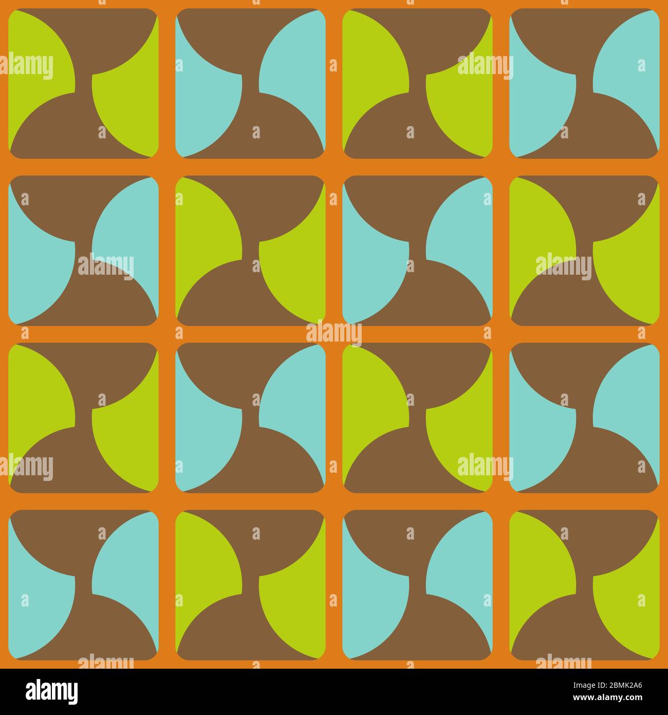 Simple abstract geometric design. Rounded repeated pattern for textile ...