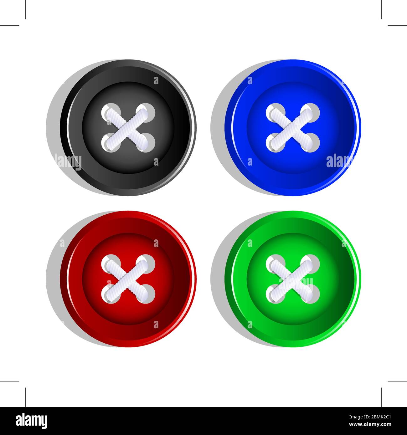 Buttons. Set of multicolored buttons. Vector Stock Vector Image & Art ...