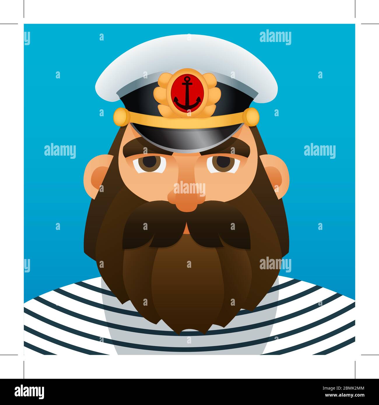 Cap for officers Stock Vector Images - Alamy