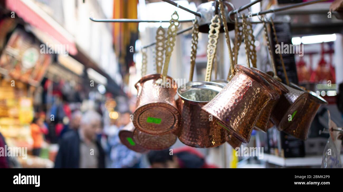 A traditional coffee Cevza of Turkey. There are patterns of Turkish ...