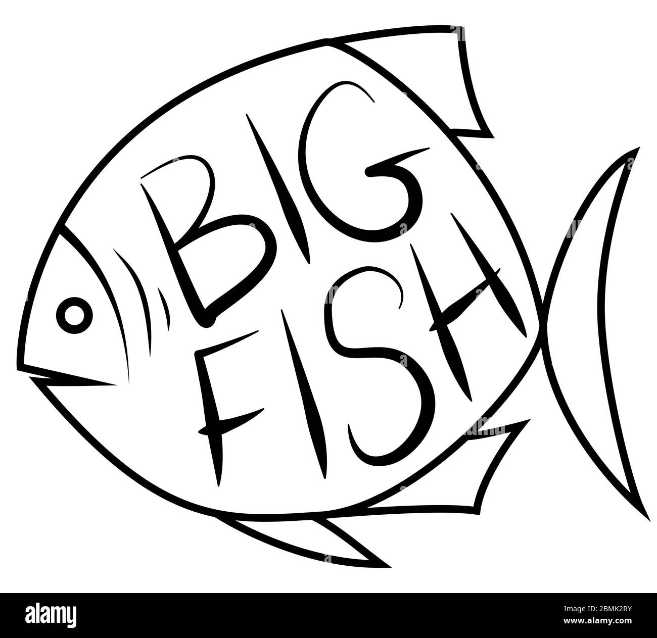 Very big fish Black and White Stock Photos & Images - Alamy
